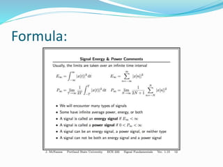 Classification of signals | PPTX