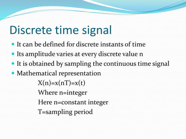 Classification of signals | PPTX | Physics | Science