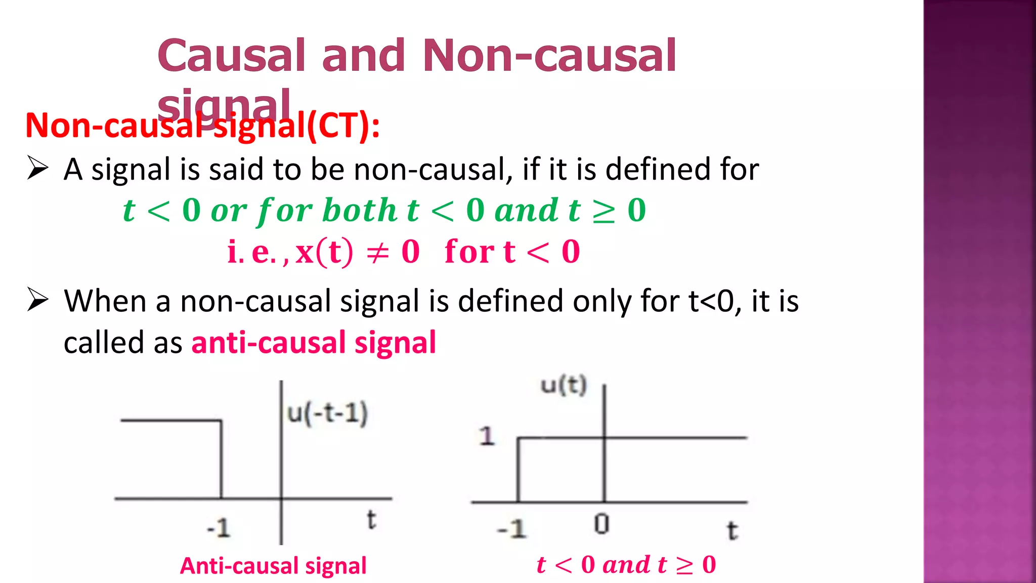 Unit-1 Classification of Signals | PPTX