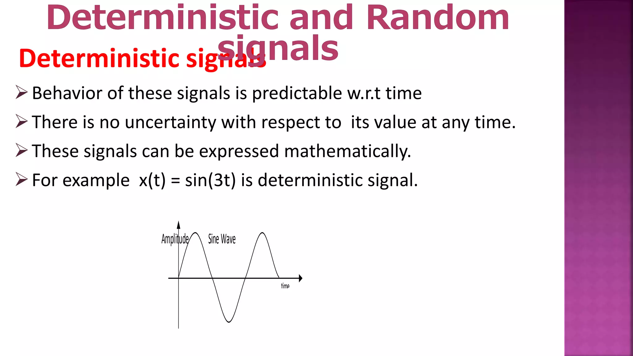 Unit-1 Classification of Signals | PPTX