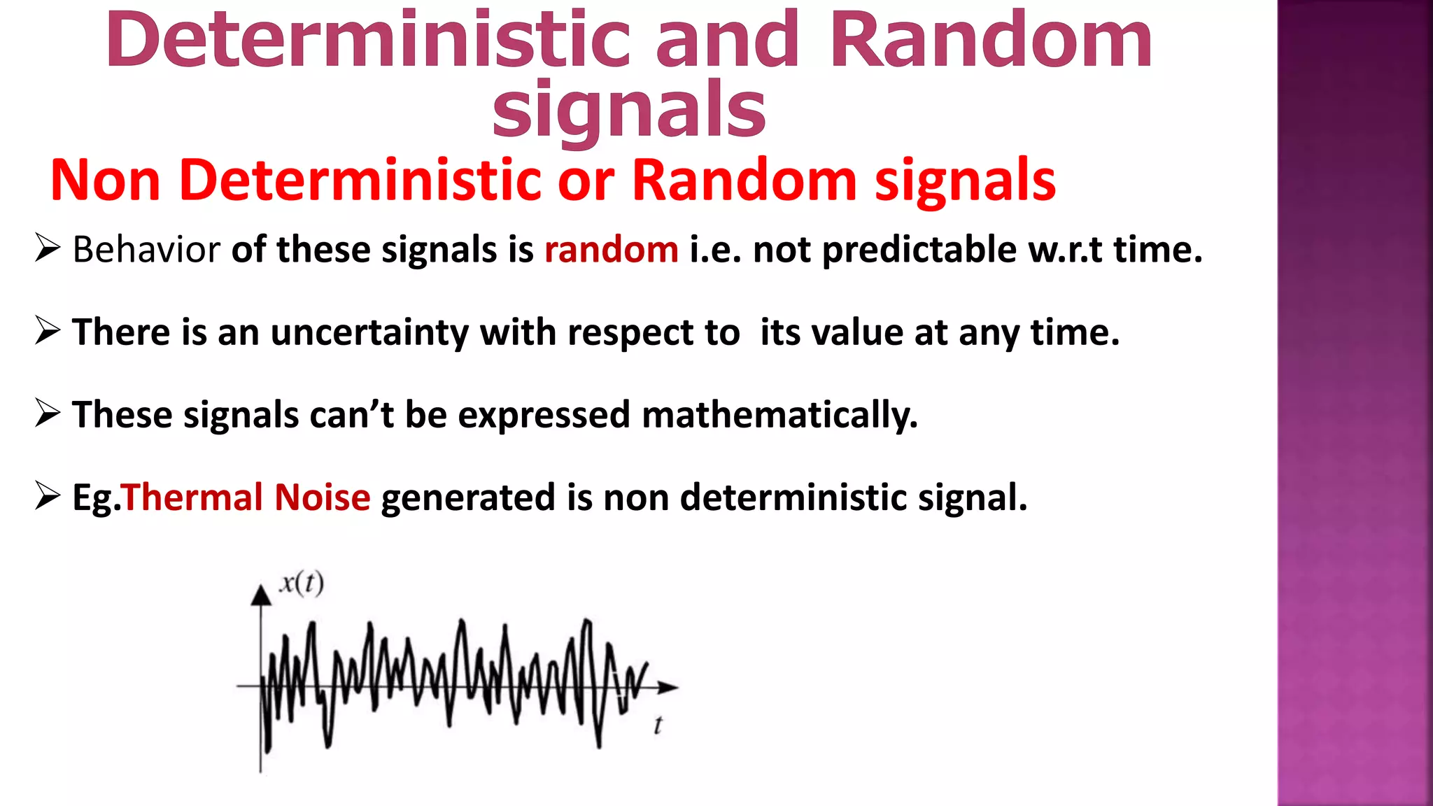 Unit-1 Classification of Signals | PPTX