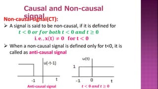 Unit-1 Classification of Signals | PPTX