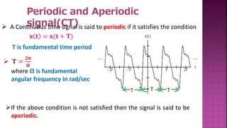 Unit-1 Classification of Signals | PPTX