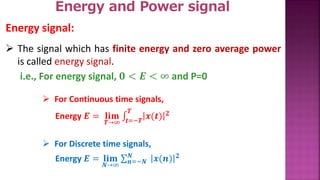 Unit-1 Classification of Signals | PPTX