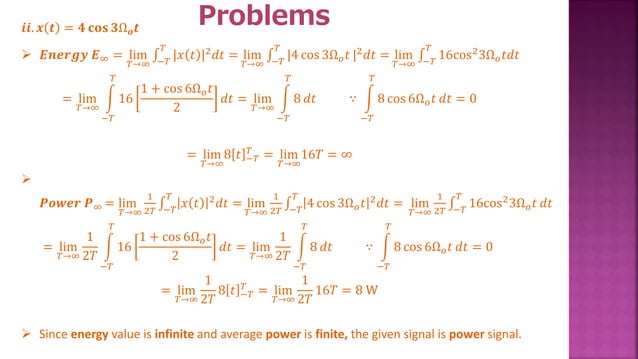 Unit-1 Classification of Signals | PPTX | Physics | Science