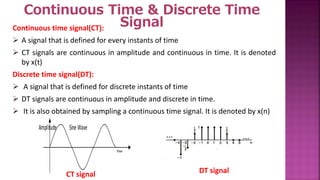 Unit-1 Classification of Signals | PPTX
