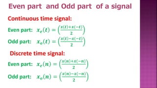 Unit-1 Classification of Signals | PPTX
