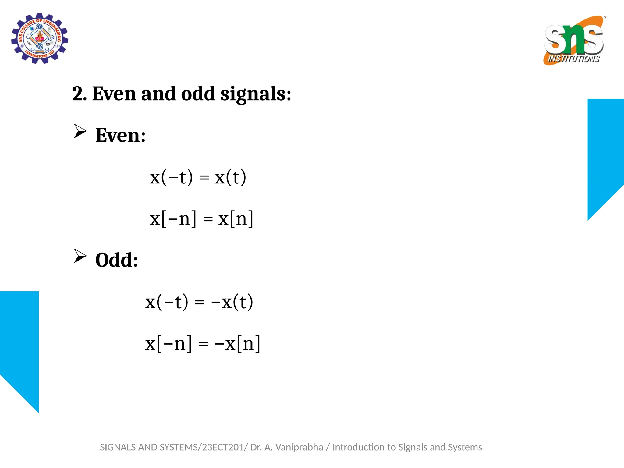 Signals and systems - Classification of signals.ppt