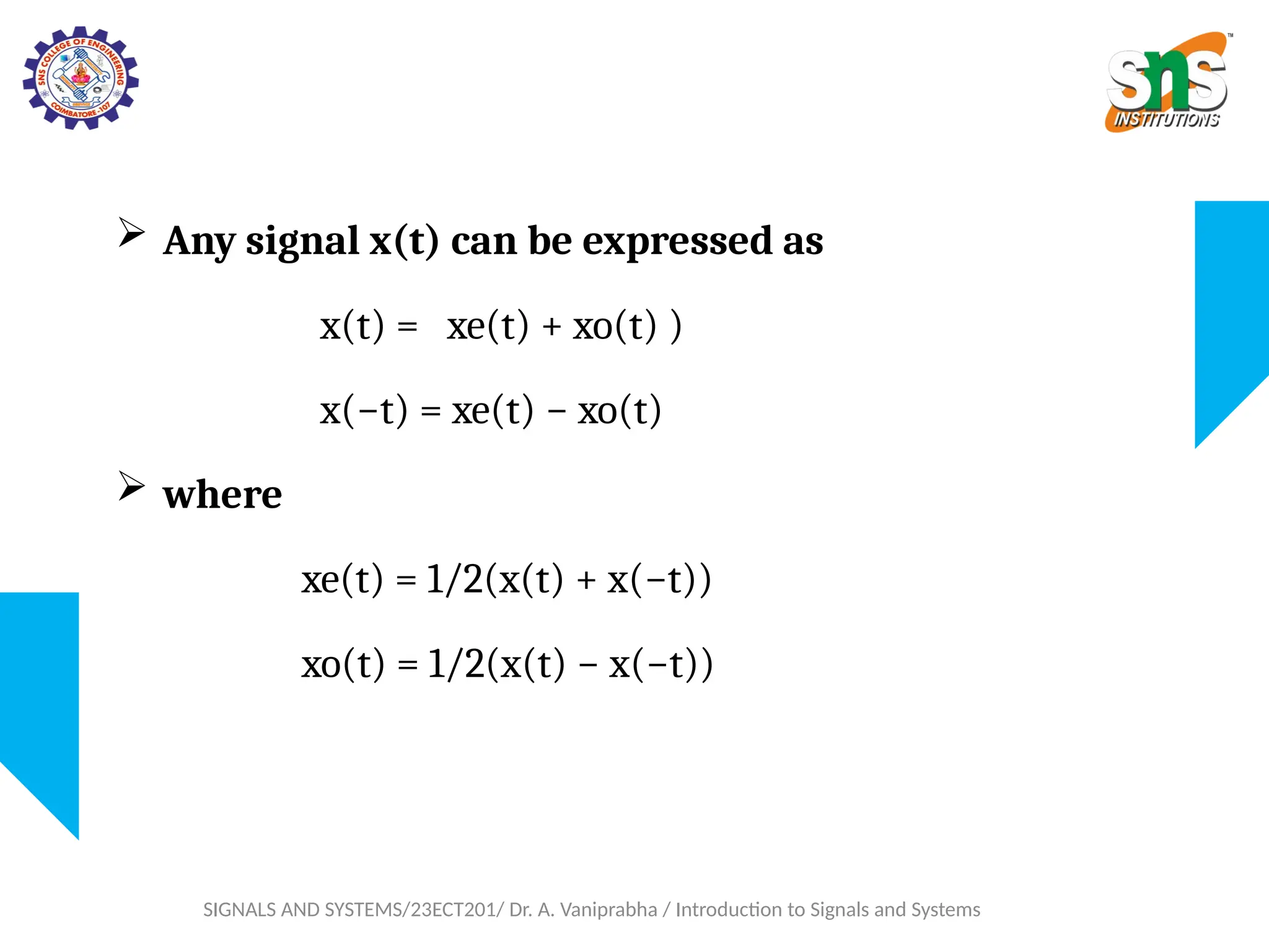 Signals and systems - Classification of signals.ppt