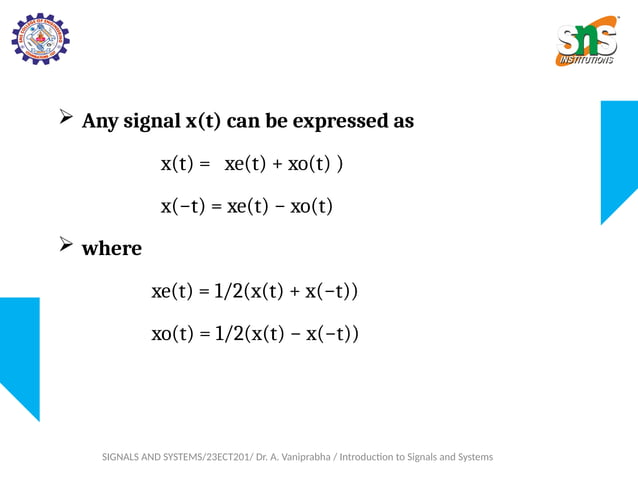 Signals and systems - Classification of signals.ppt