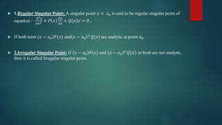 Classification of singularity | PPTX | Physics | Science