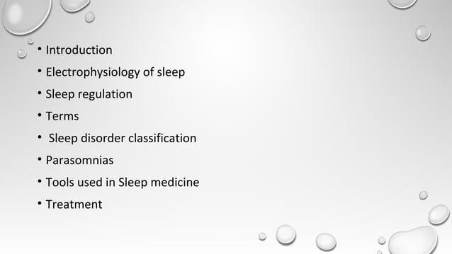 Classification of sleep disorders and parasomnias | PPT