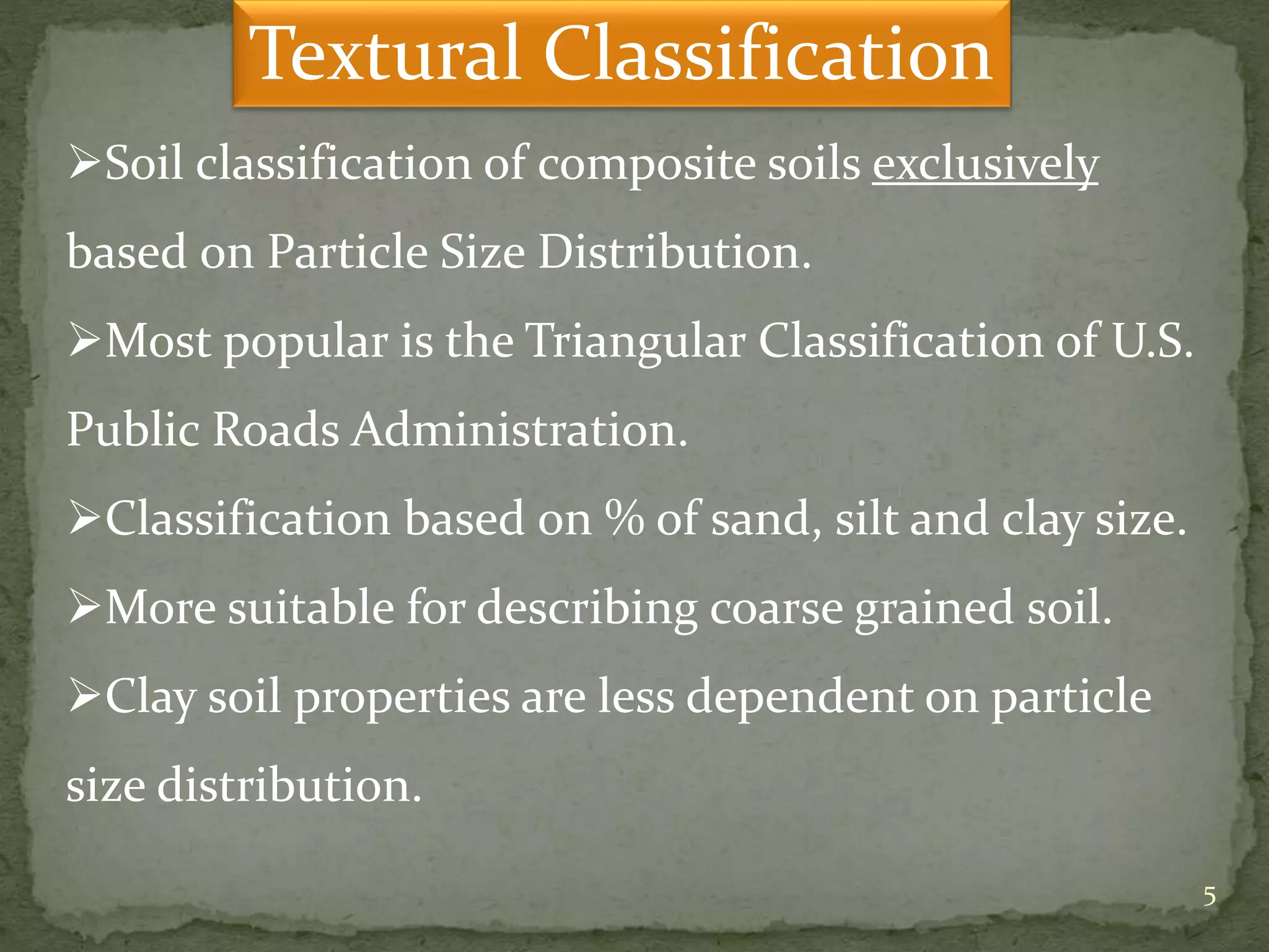 Classification of soil | PPTX