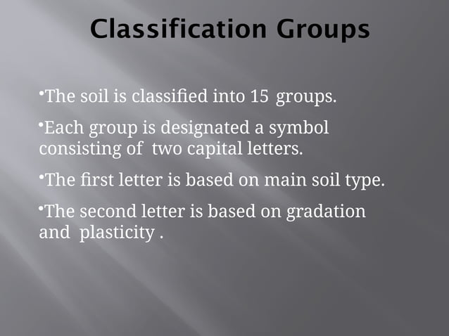 classification of soil details aas per is ,us,classification ...