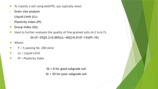 Classification of soils: Soil Mechanics | PPTX