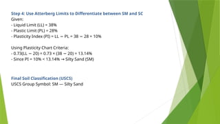 Classification of soils: Soil Mechanics | PPTX