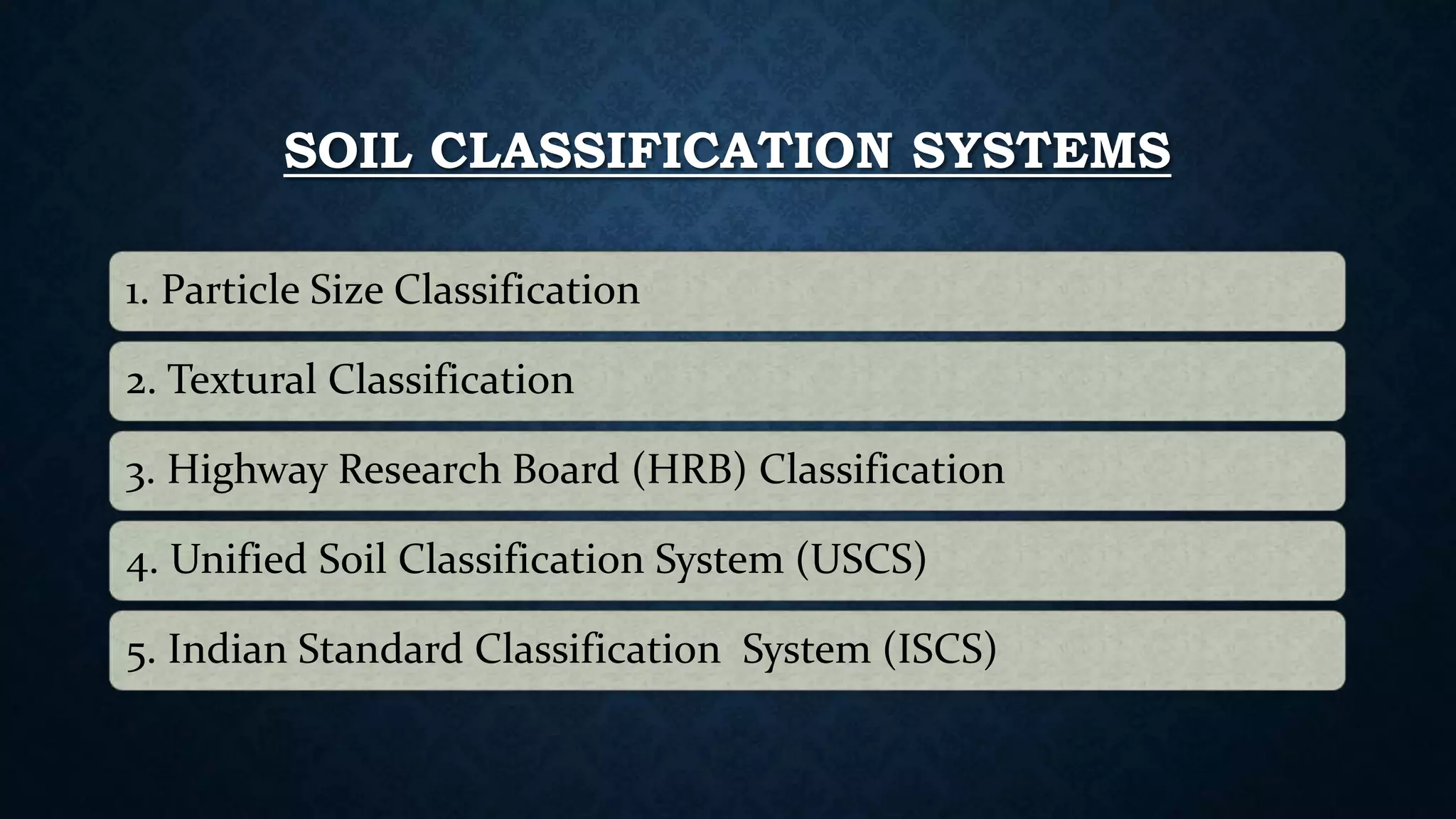 Classification of soil by (ISCS) | PPTX