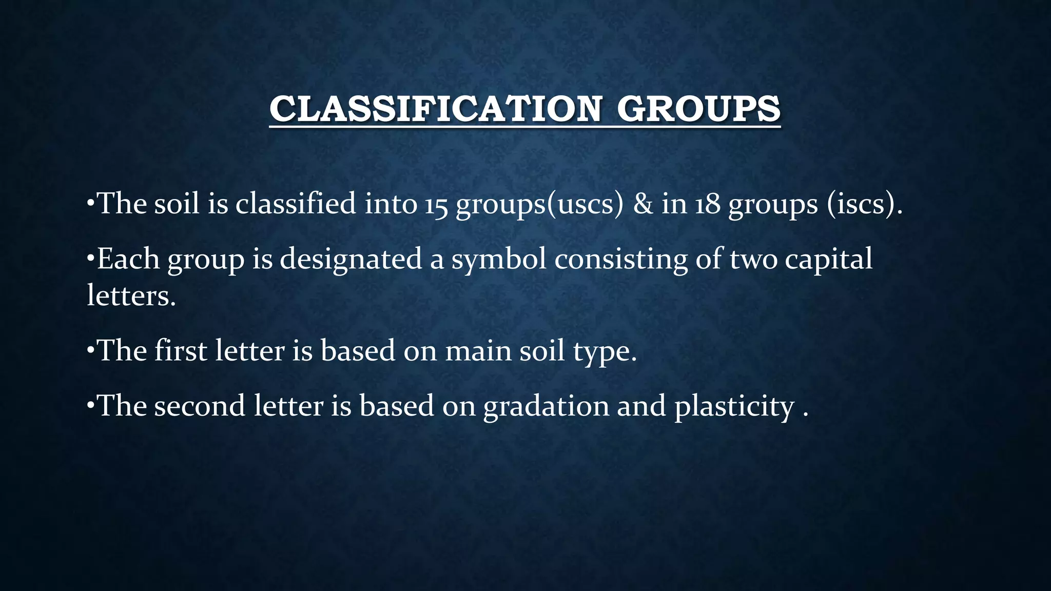 Classification of soil by (ISCS) | PPTX