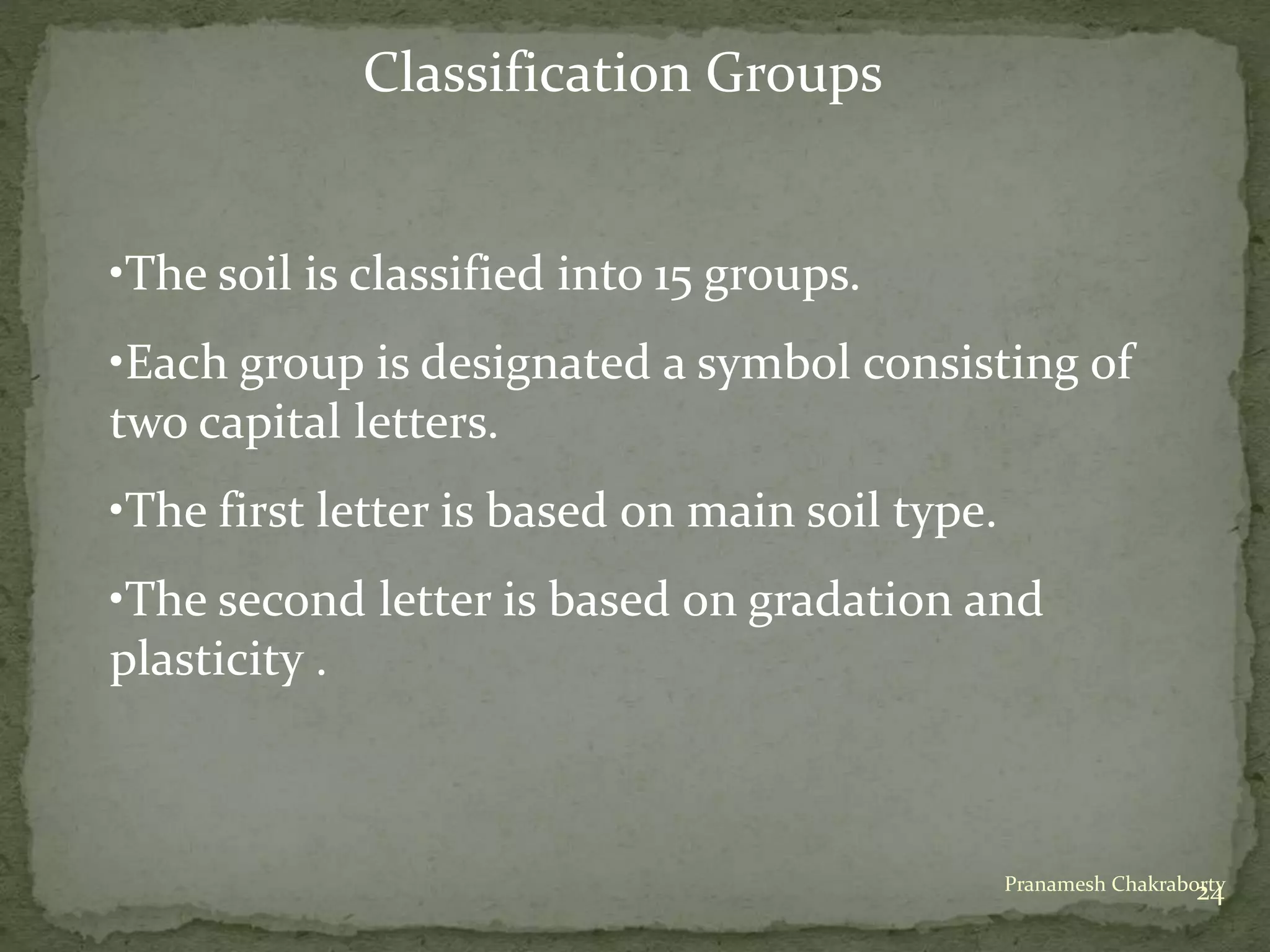 Classification of Soil | PPTX
