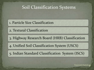 Classification of Soil | PPTX