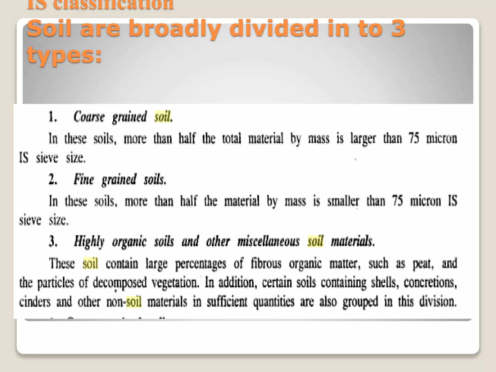 Classification of soils | PPTX