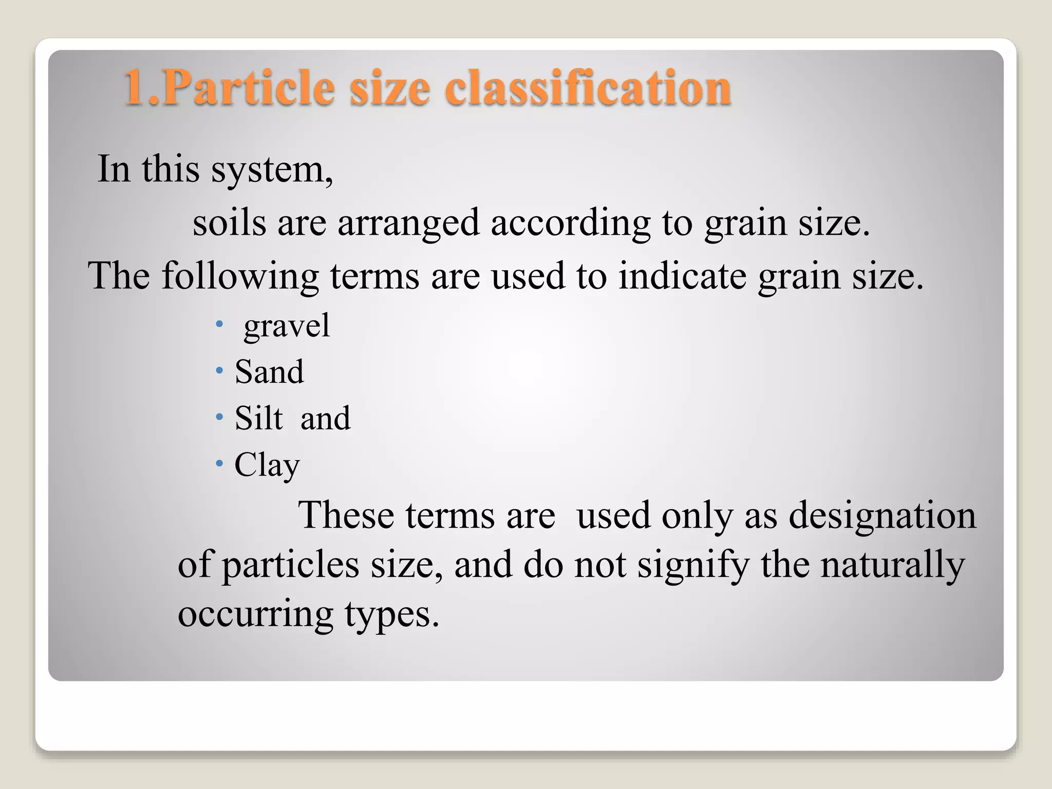 Classification of soils | PPTX