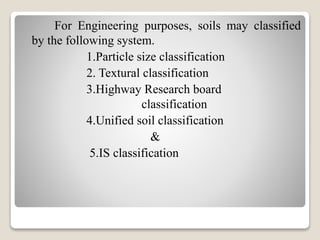 Classification of soils | PPTX