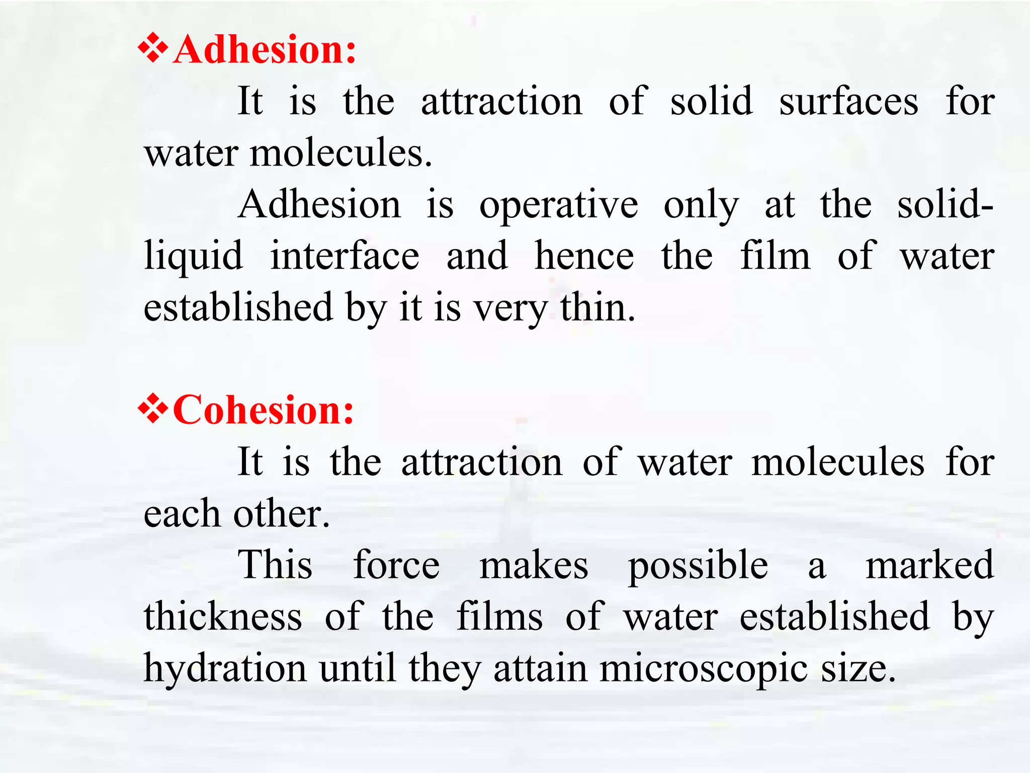 Classification of soil water & soil moisture characteristics curve | PPTX