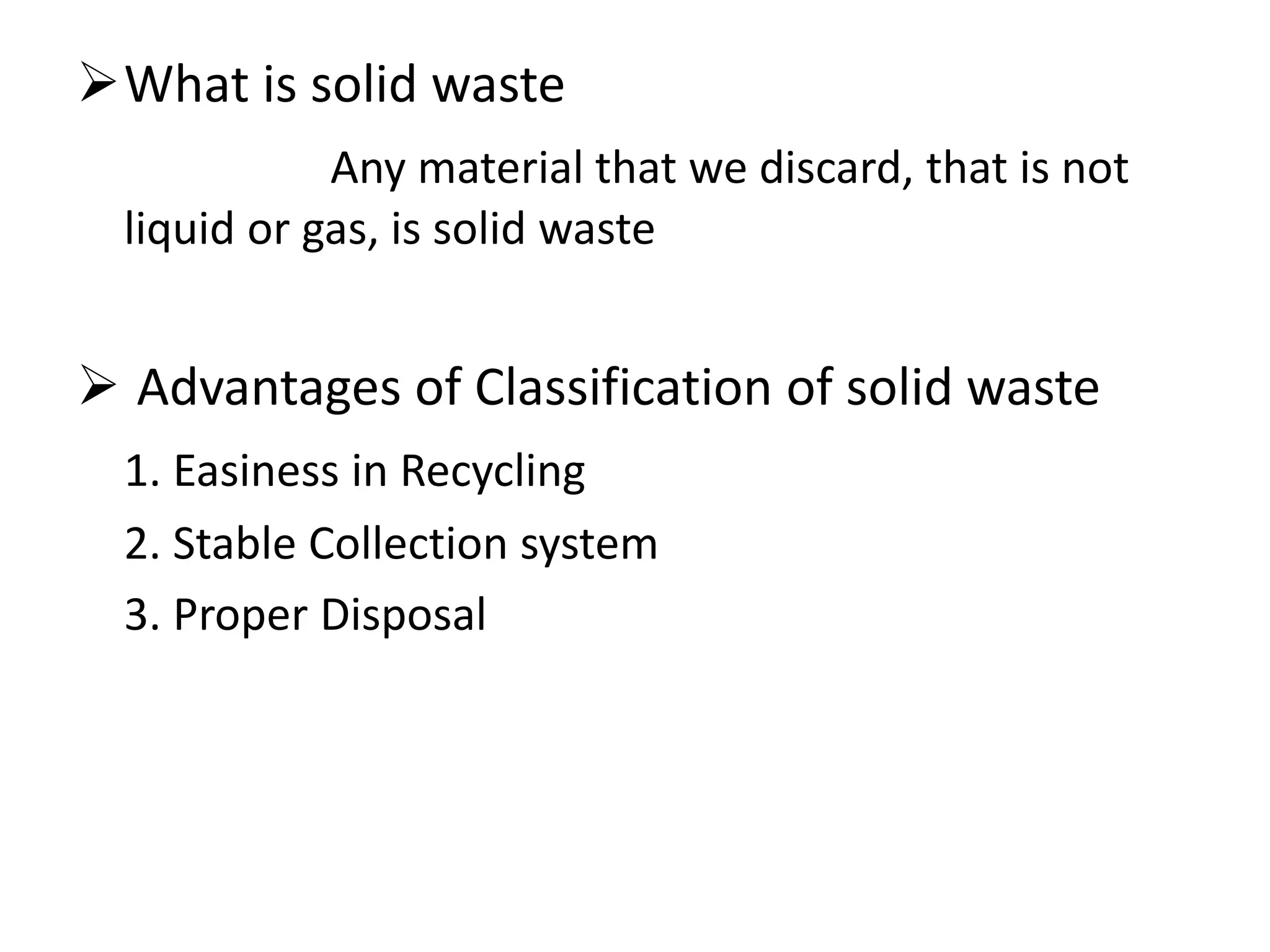 Classification of solid waste | PPTX