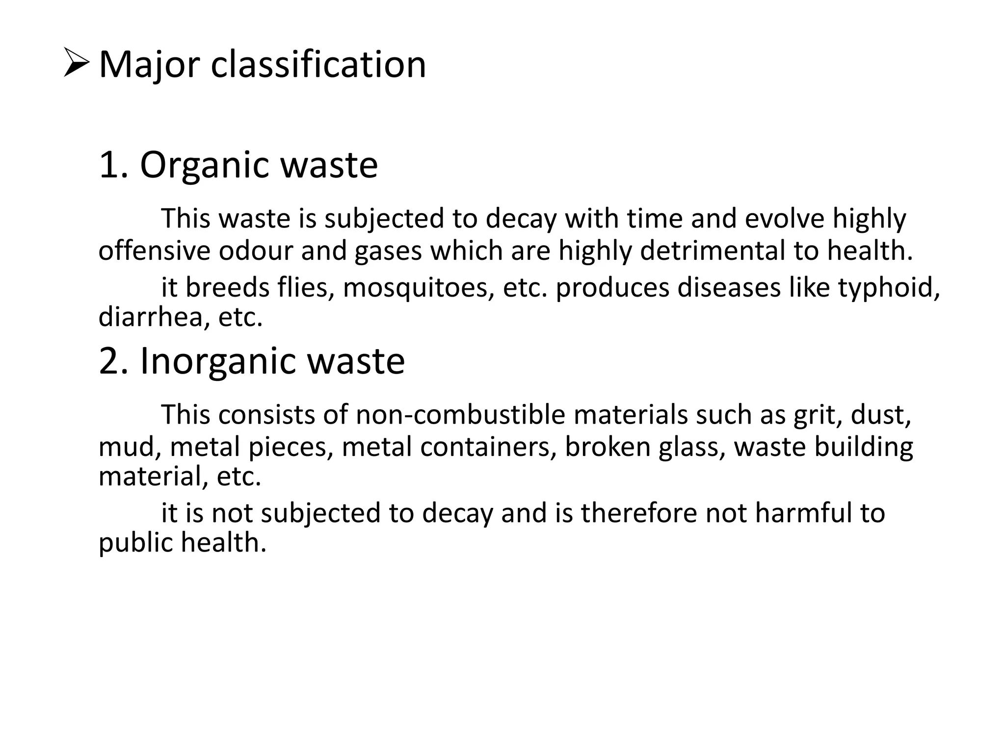 Classification of solid waste | PPTX