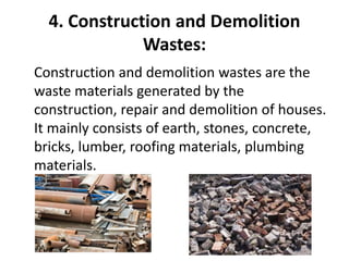 Classification of solid waste | PPTX