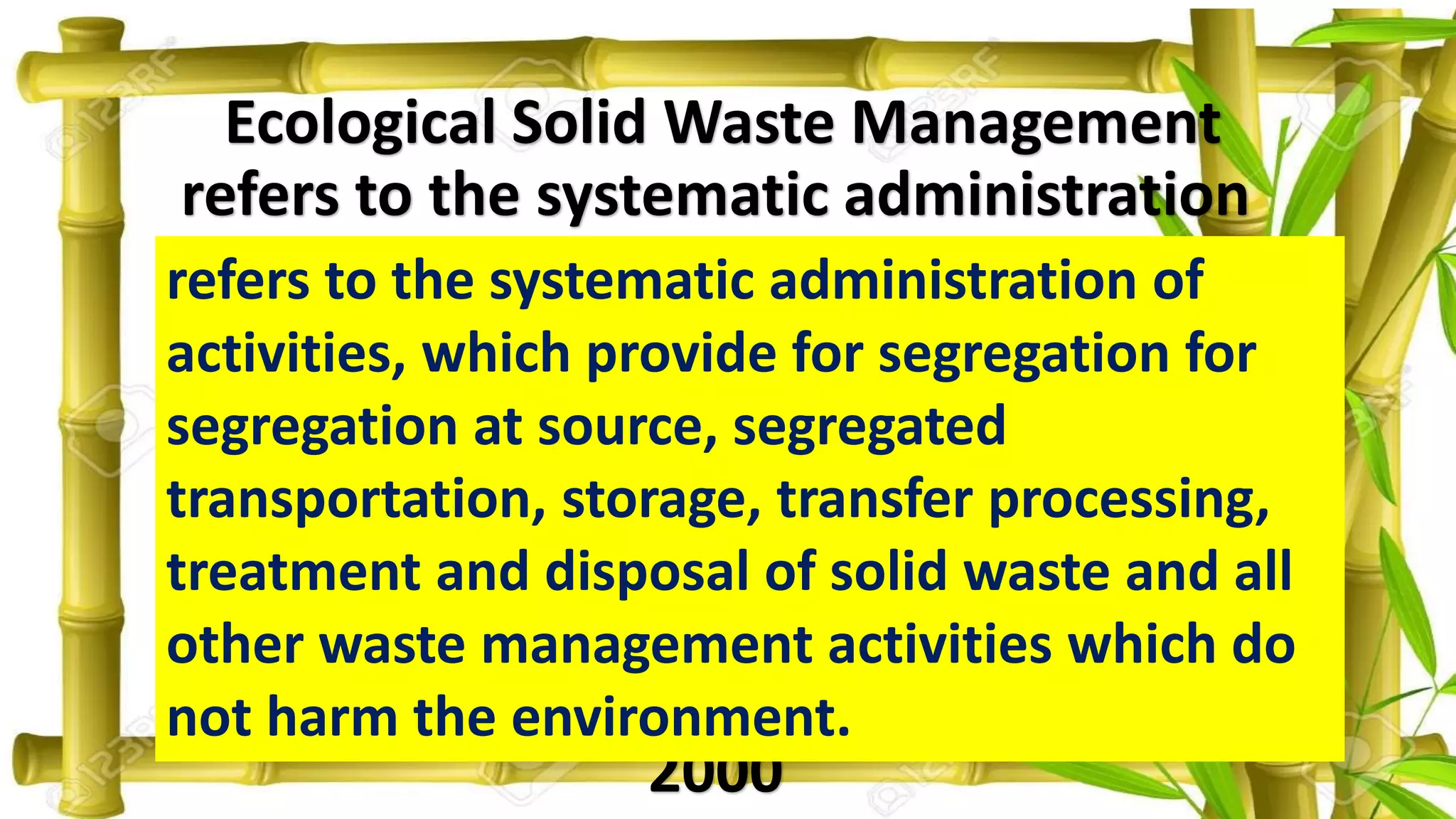 Classification of solid wastes | PPTX