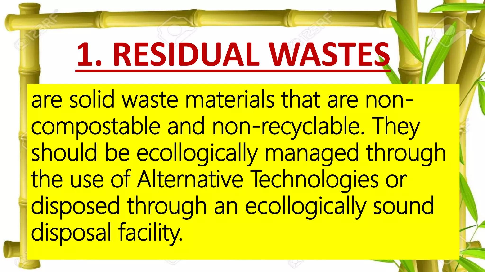 Classification of solid wastes | PPTX