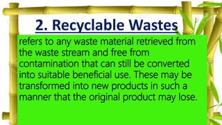 Classification of solid wastes | PPTX