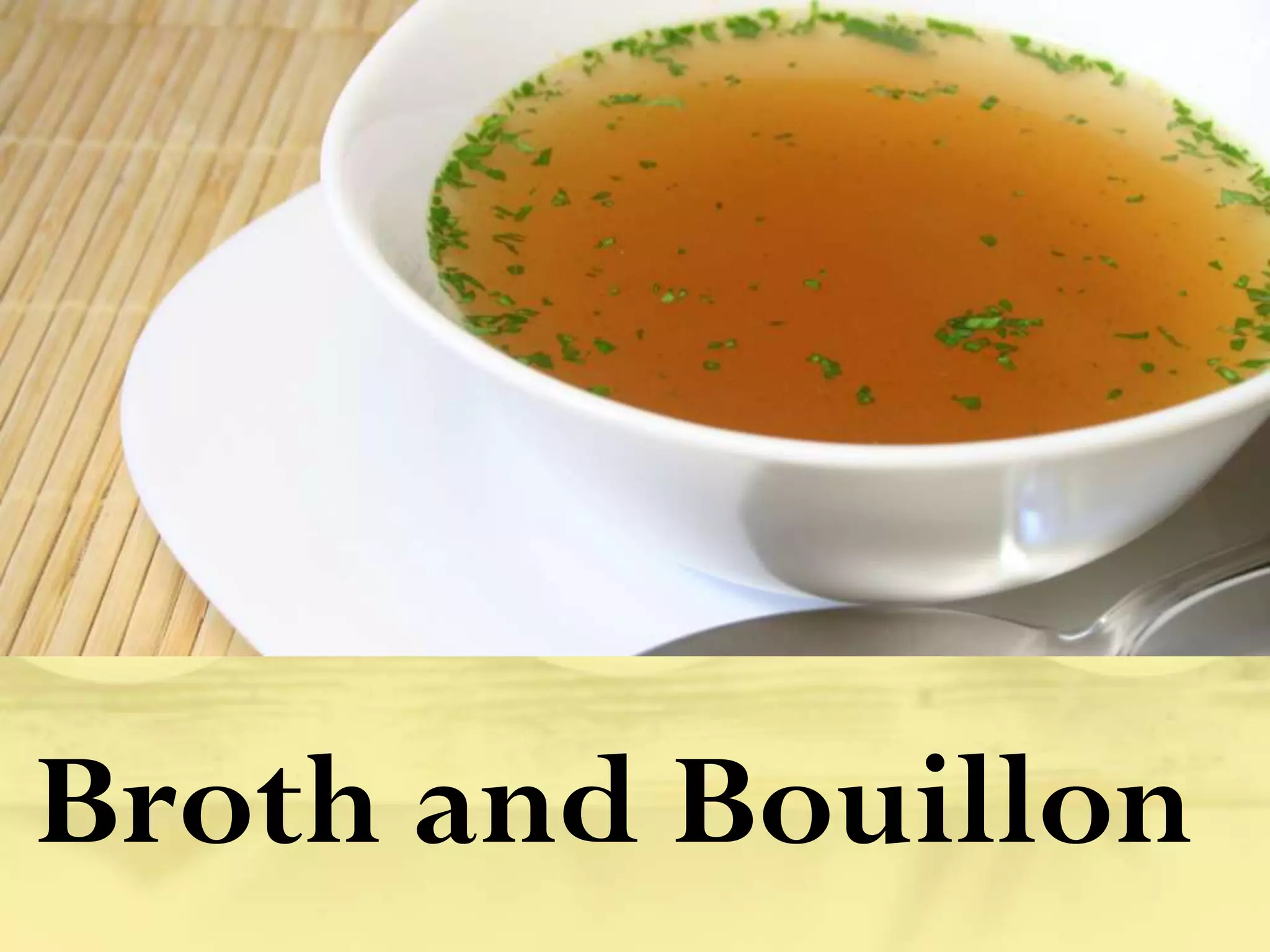 Classification of soup | PPTX