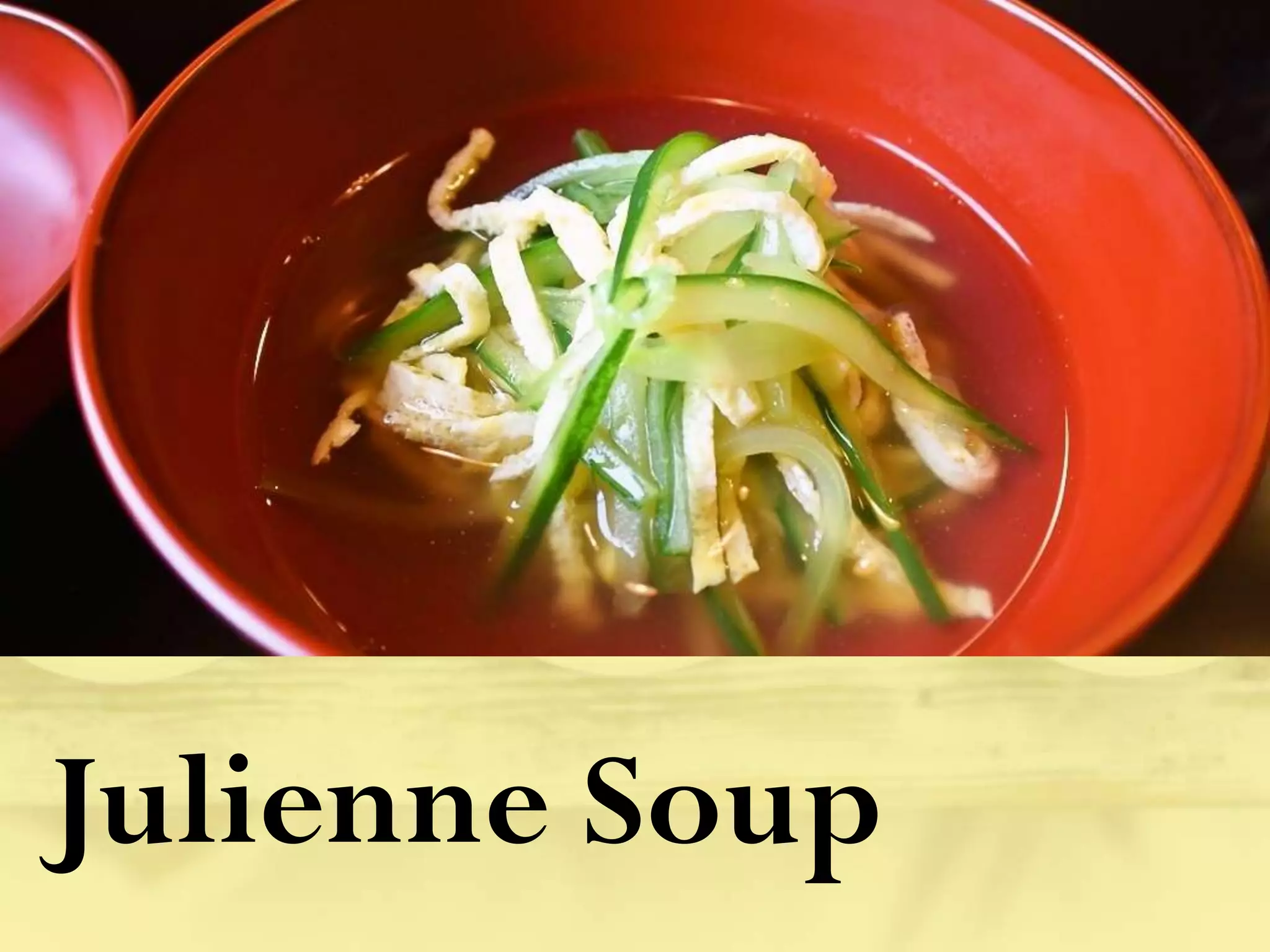 Classification of soup | PPTX