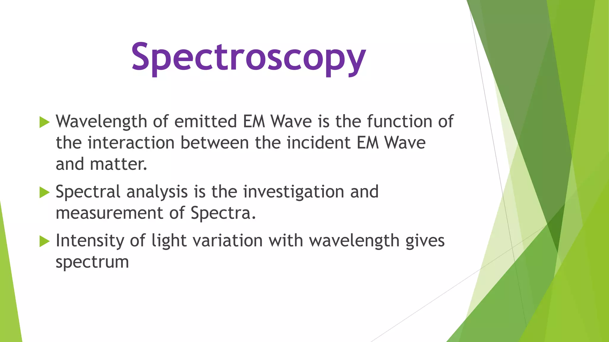 Classification of Spectroscopy by Dr. Ved Nath Jha.pptx