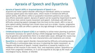 Classification of Speech Disorders | PPTX