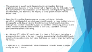 Classification of Speech Disorders | PPTX