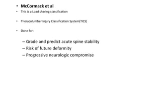 Classification of spinal fracture | PPTX | Death, Injury, or Military ...