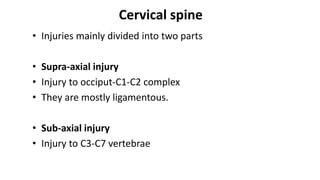 Classification of spinal fracture | PPTX