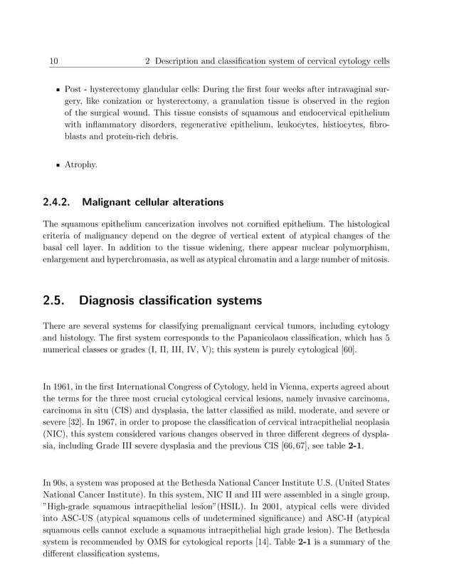 Classification of squamous cell cervical cytology | PDF
