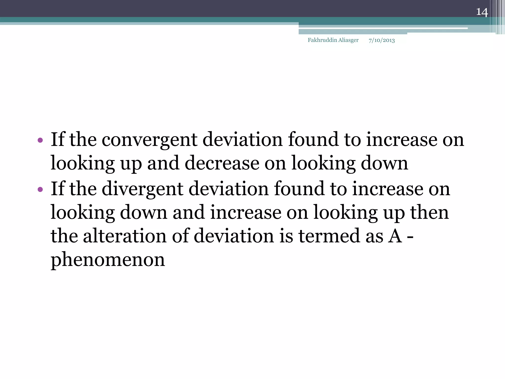 Classification of squint | PPTX | Eye and Vision Conditions | Diseases ...