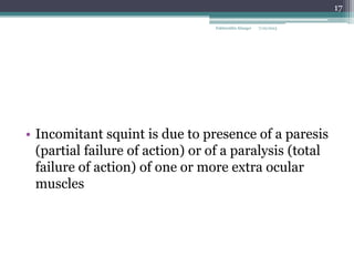 Classification of squint | PPTX
