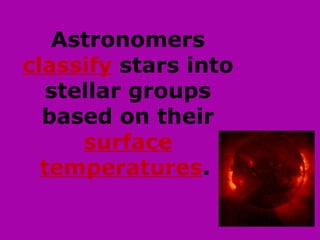 Classification of stars notes w questions | PPT | Physics | Science