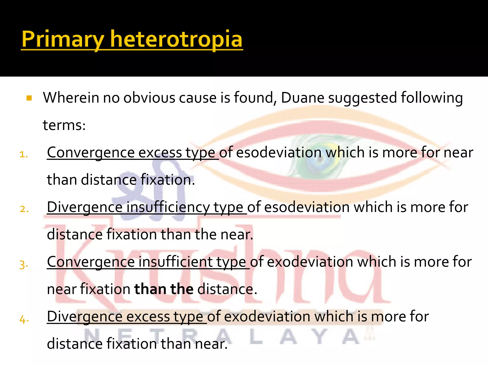 Classification of strabismus | PDF