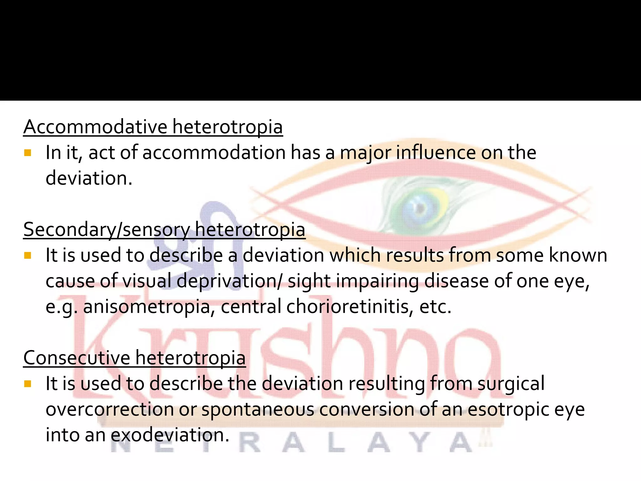 Classification of strabismus | PDF