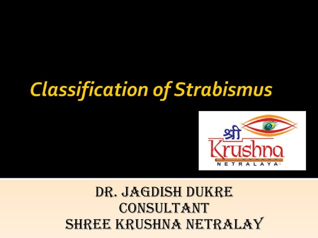 Classification of strabismus | PDF | Eye and Vision Conditions ...