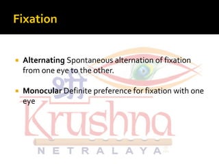 Classification of strabismus | PDF