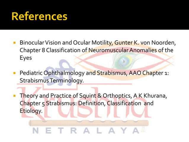 Classification of strabismus | PDF | Eye and Vision Conditions ...